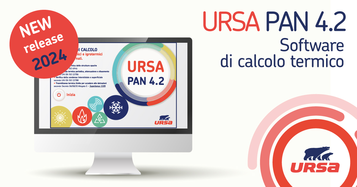 Nuova release URSA PAN 4.2 - software di calcolo termico - URSA Italia
